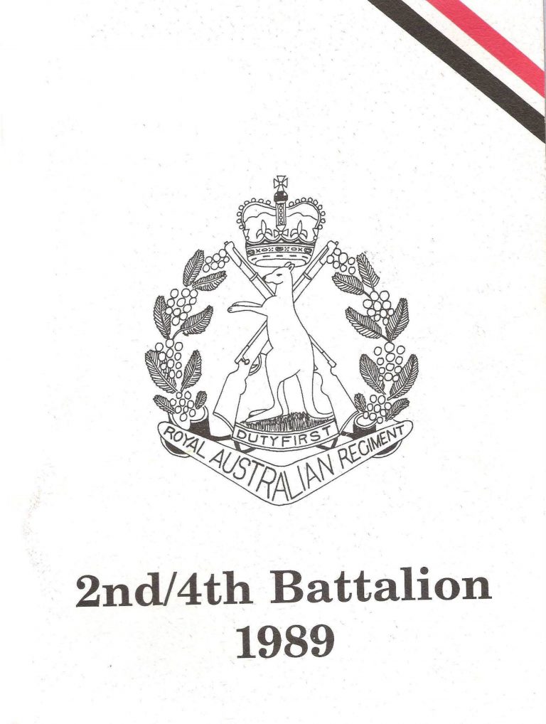 Battalion Yearbooks – 2nd / 4th Battalion Royal Australian Regiment ...